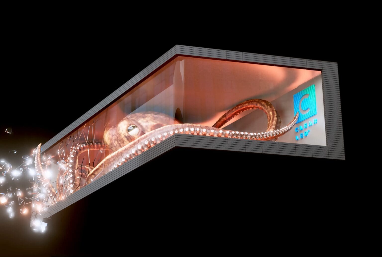 Octopus 1 DOOH – Anamorphic Screen - Design Room